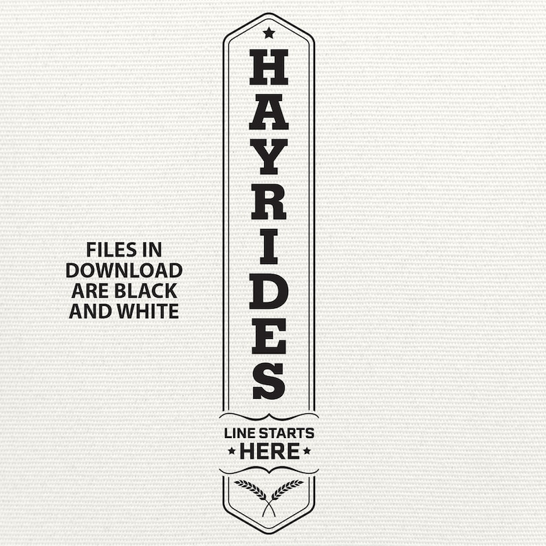 Hayrides Porch Sign Svg Hayride Vertical Porch Sign Fall Sign Svg Porch ...