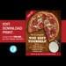 EDITABLE Pizza Fundraiser Flyer Pizza Party Invitation Poster Pizza ...