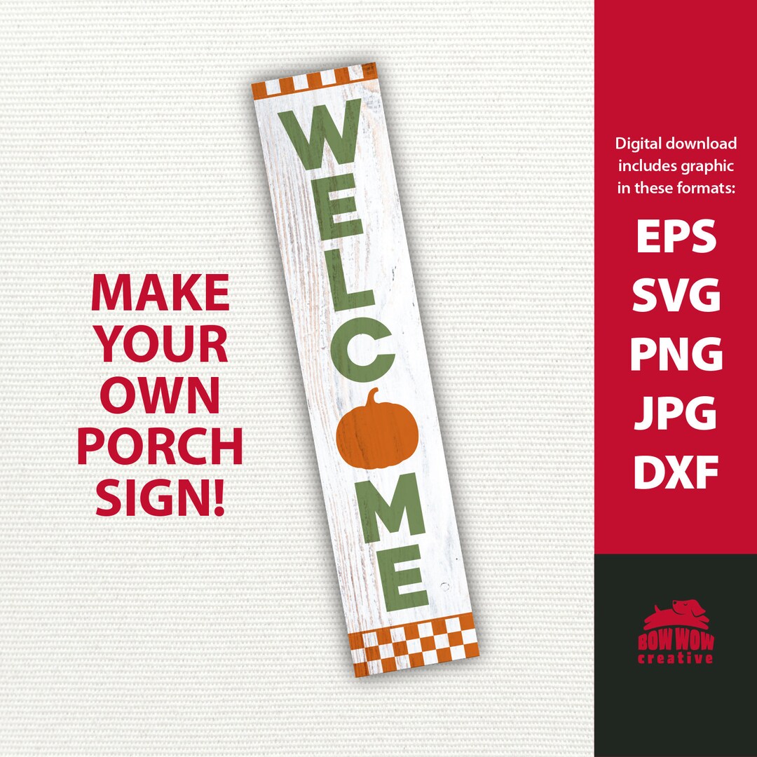 Fall Welcome Sign Svg Fall Porch Sign Svg Pumpkin Porch Sign Svg ...