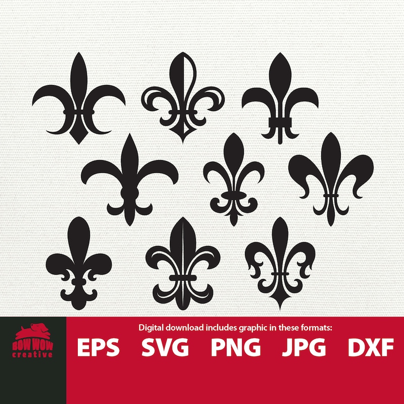 Fleur De Lis Svg - Etsy