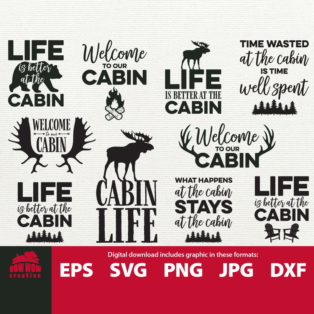 Cabin Quotes Svg Bundle Cabin Svg Bundle Cabin Quotes Bundle Cabin ...
