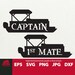 Captain Svg First Mate Svg 1st Mate Svg Pontoon Svg Pontoon Captain Svg ...