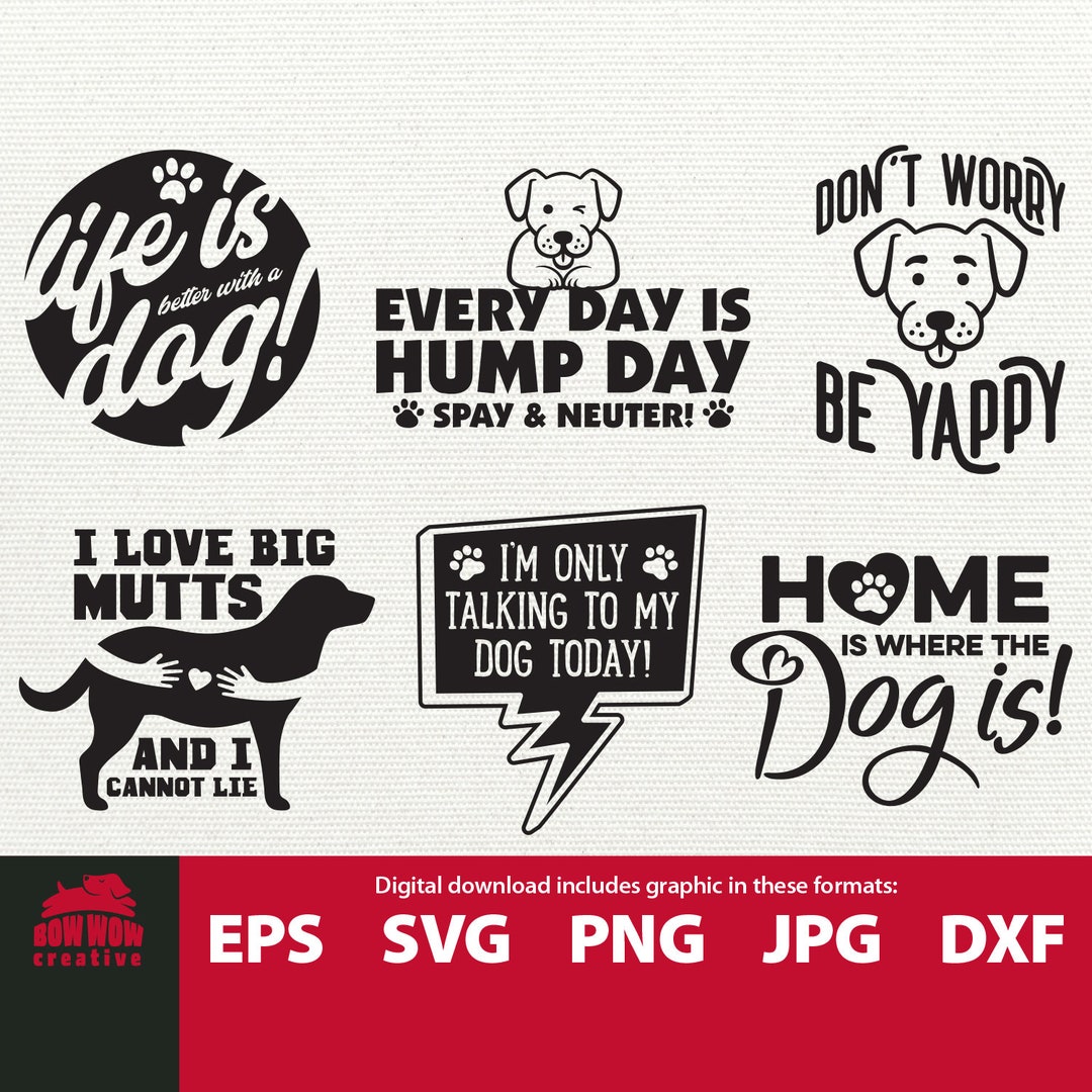 Dog Quote Svg Bundle Dog Clipart Dog Quotes Funny Dog Quote Dog Bundle ...