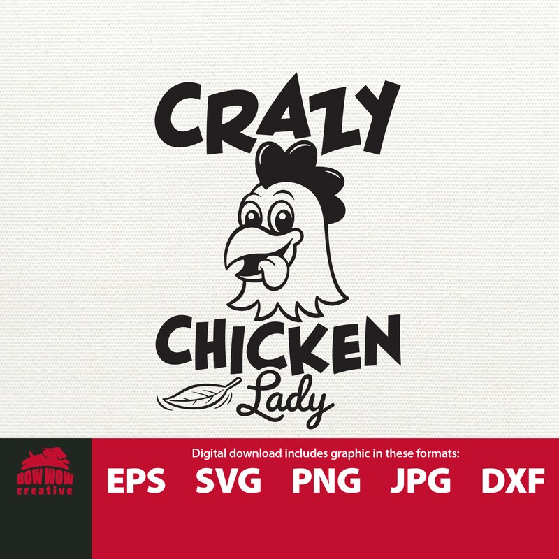 Crazy Chicken Svg - Etsy
