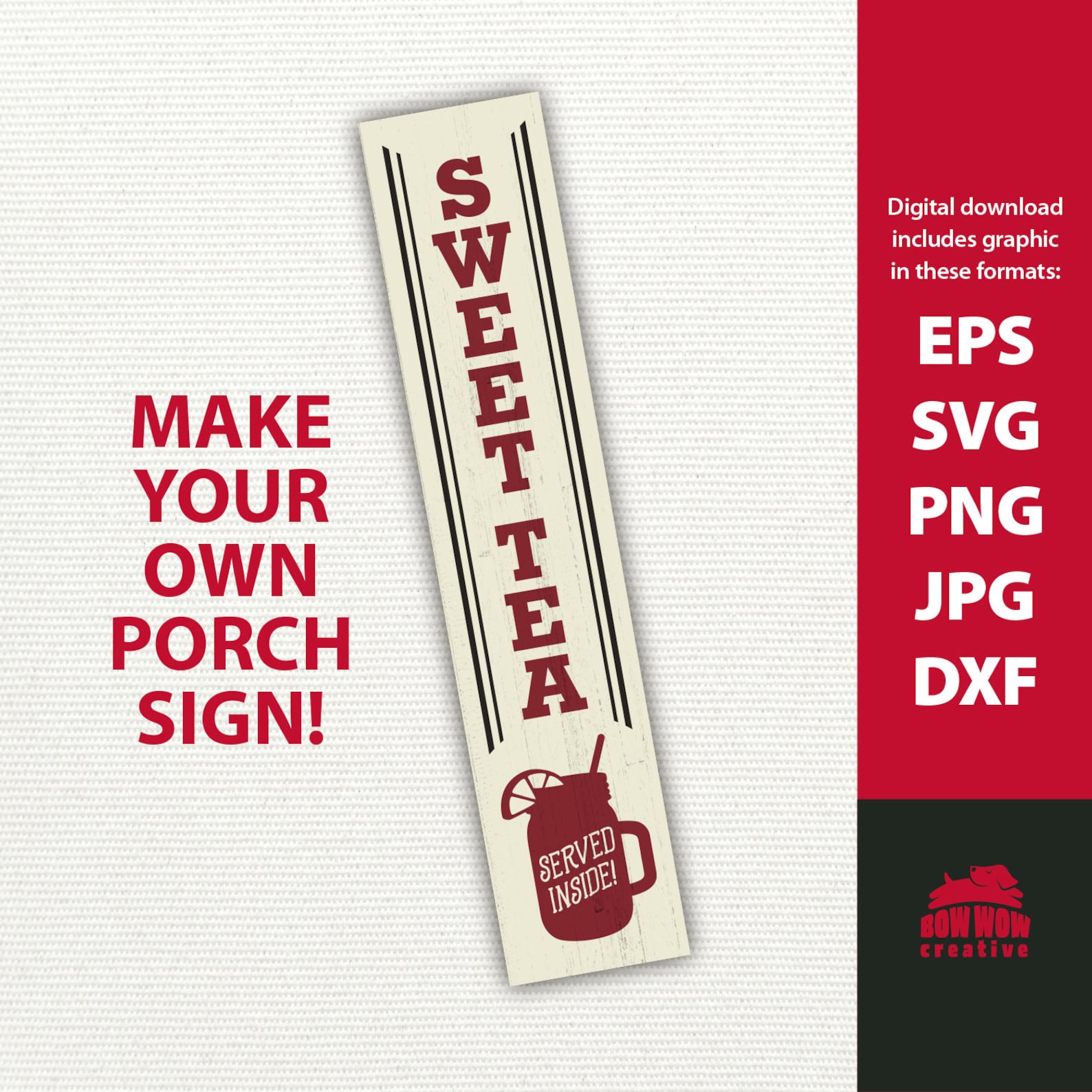 Sweet Tea Porch Sign Vertical Porch Sign Svg Sweet Tea Svg | Etsy