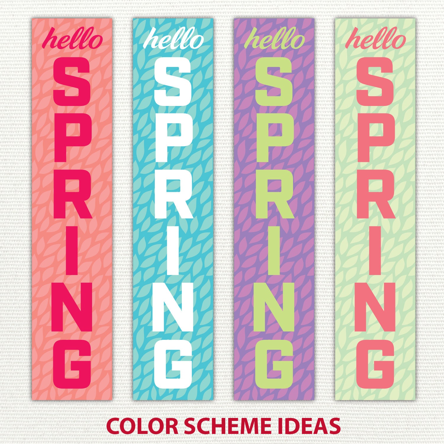 Spring Porch Sign Svg Spring Svg Vertical Spring Sign Hello - Etsy
