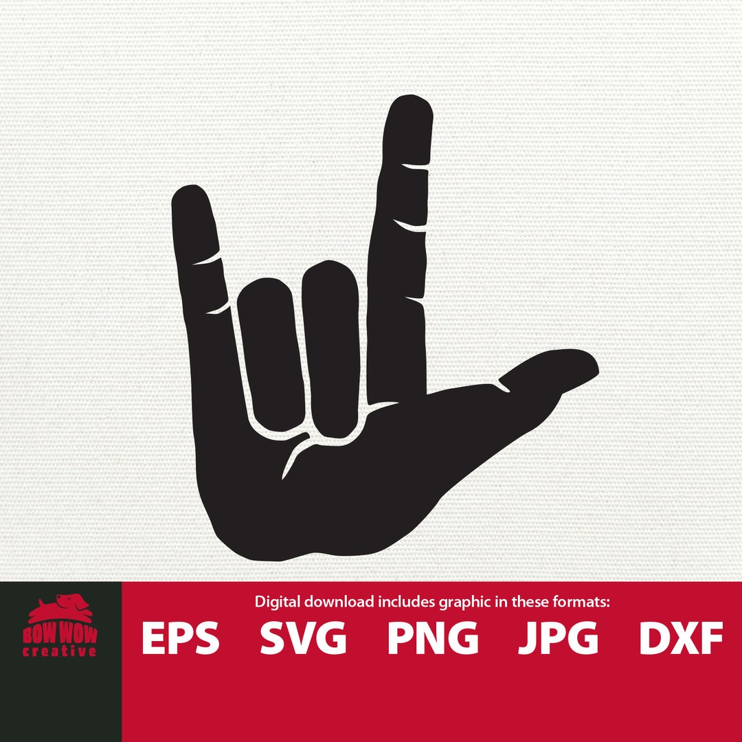 I Love You Hand Sign Svg I Love You Svg Asl I Love You Svg I Love You ...