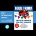 EDITABLE Food Truck Festival Rodeo Fundraiser Flyer Charity Event ...