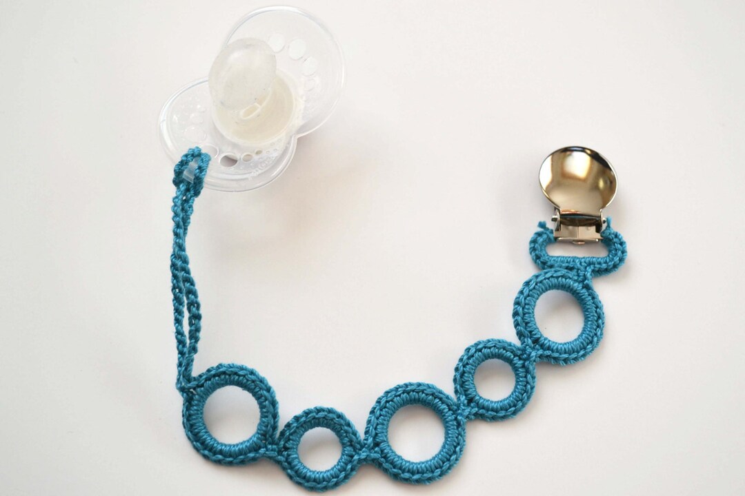 Baby Boy Pacifier Clip - TEAL - so Unique- (fits Mam, Soothie, Nuk ...