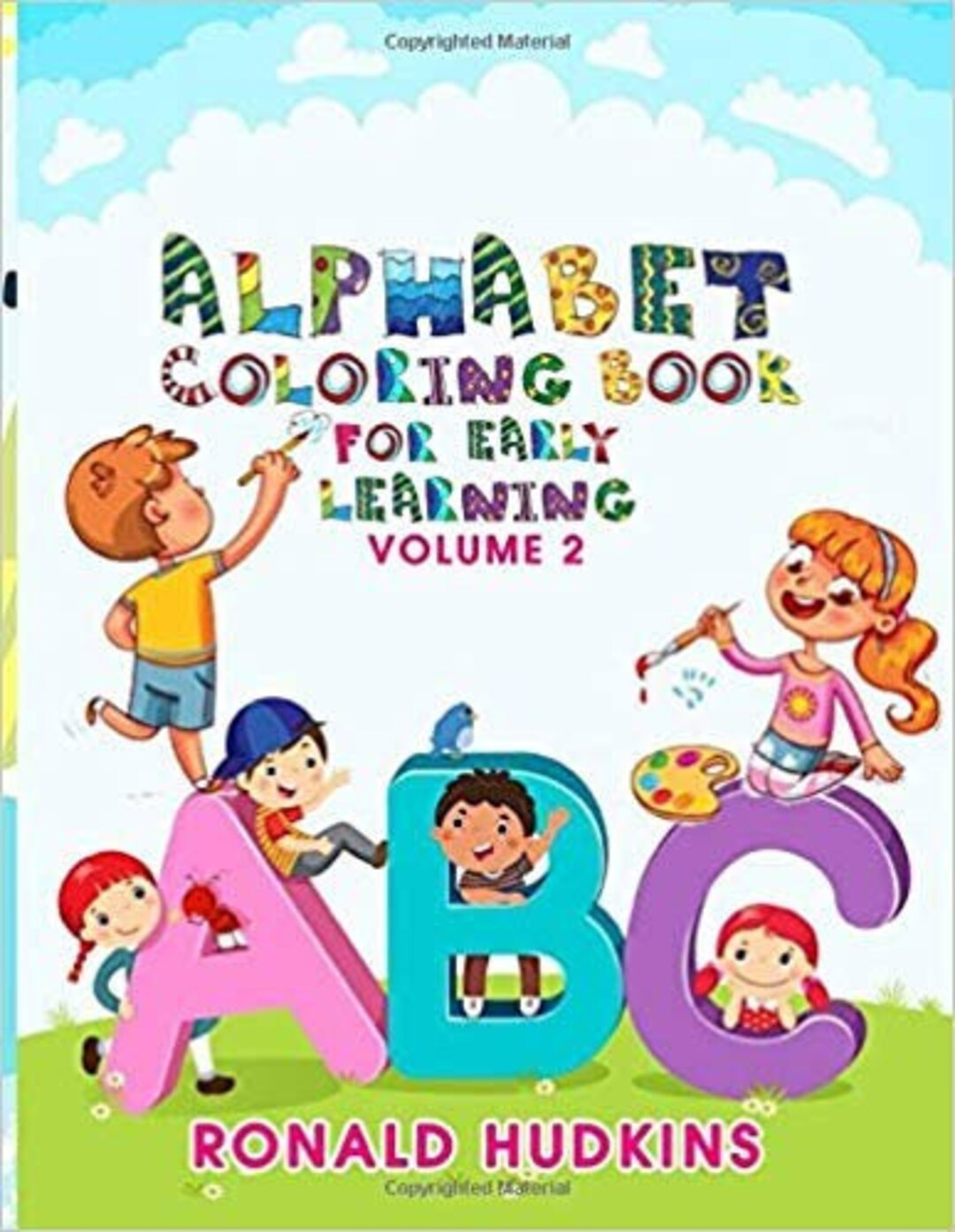 Alphabet Coloring Book for Early Learning, Volume 2, Educational, Fun ...