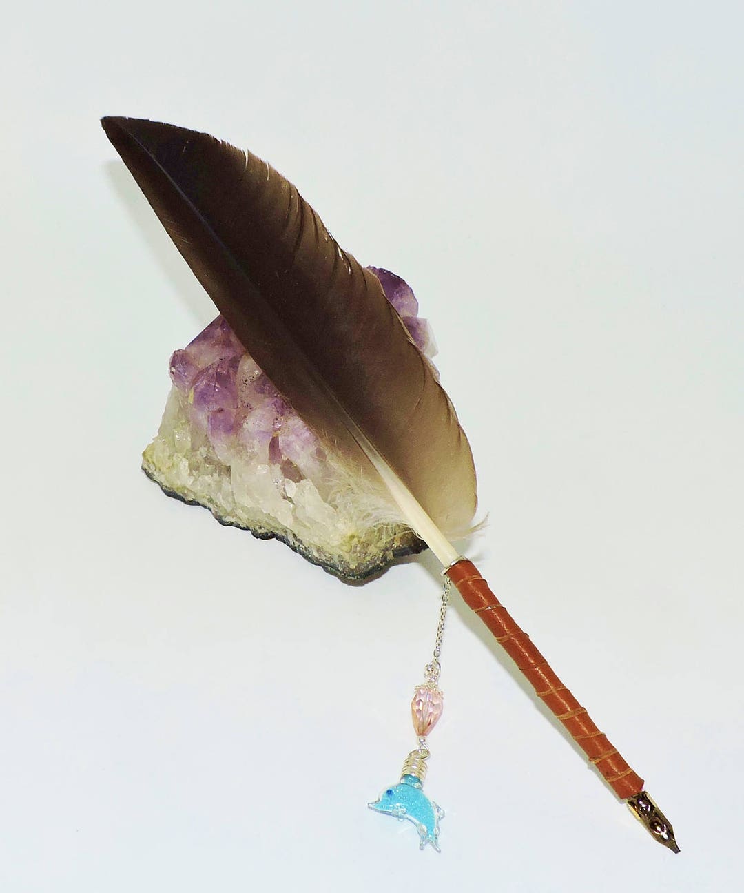 Goose Feather Quill Dip Pen Calligraphy Love Letters Spell-writing Book ...