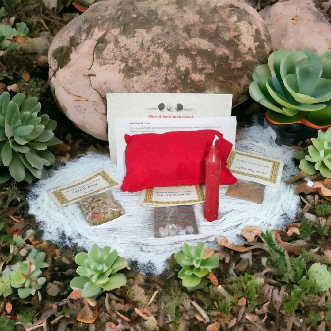 Wiccan Spell Pillow Kit Made to Order Altar Supplies & Witchcraft ...