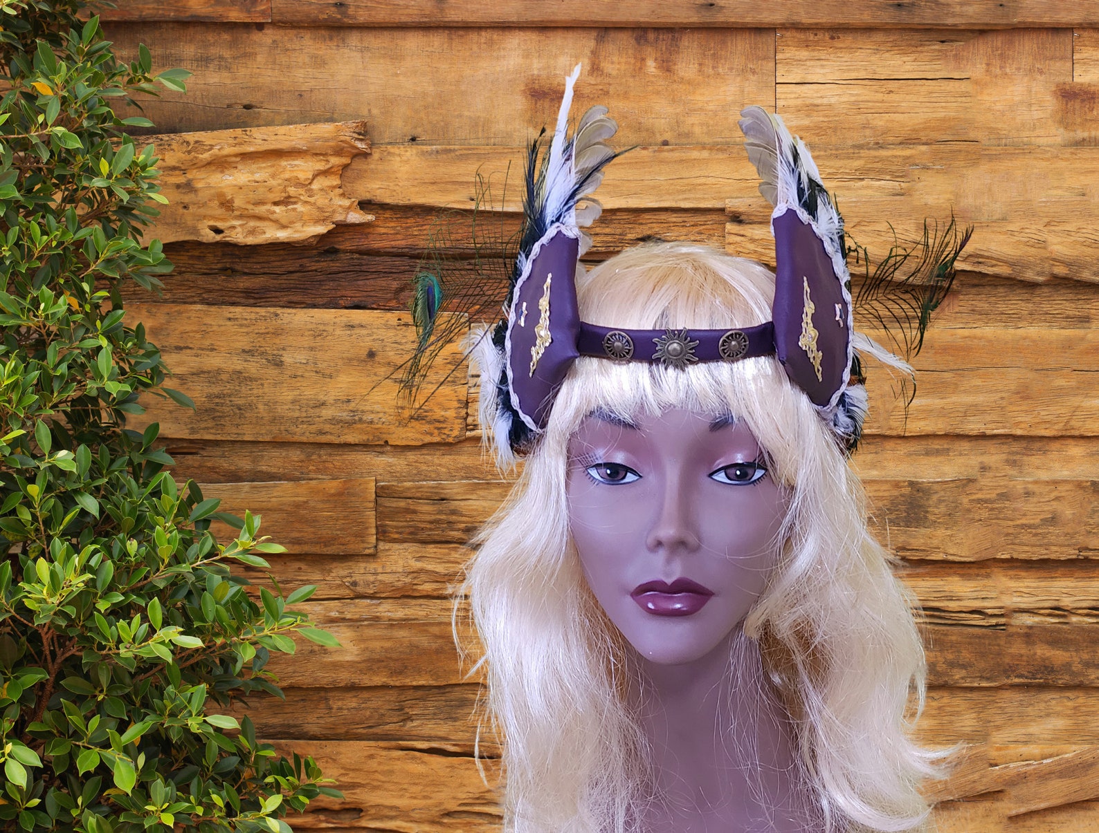 Valkyrie Winged Headdress Feather Crown Masquerade Headband - Etsy