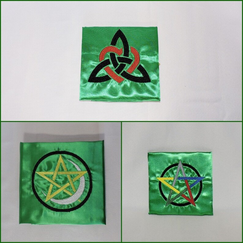 Handmade Green Altar Cloth 27x21 Wiccan Pagan - Etsy