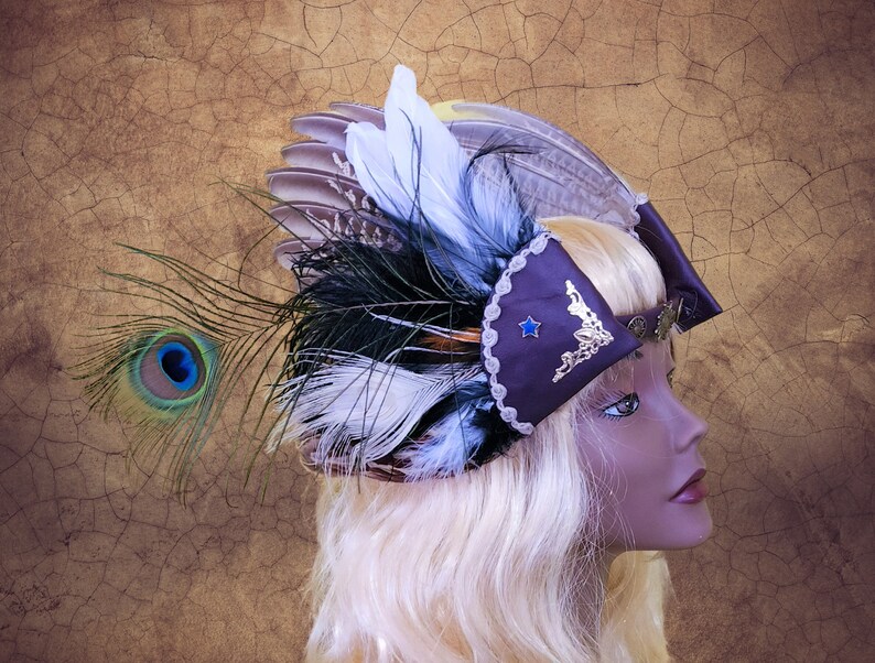 Valkyrie Winged Headdress Feather Crown Masquerade Headband - Etsy