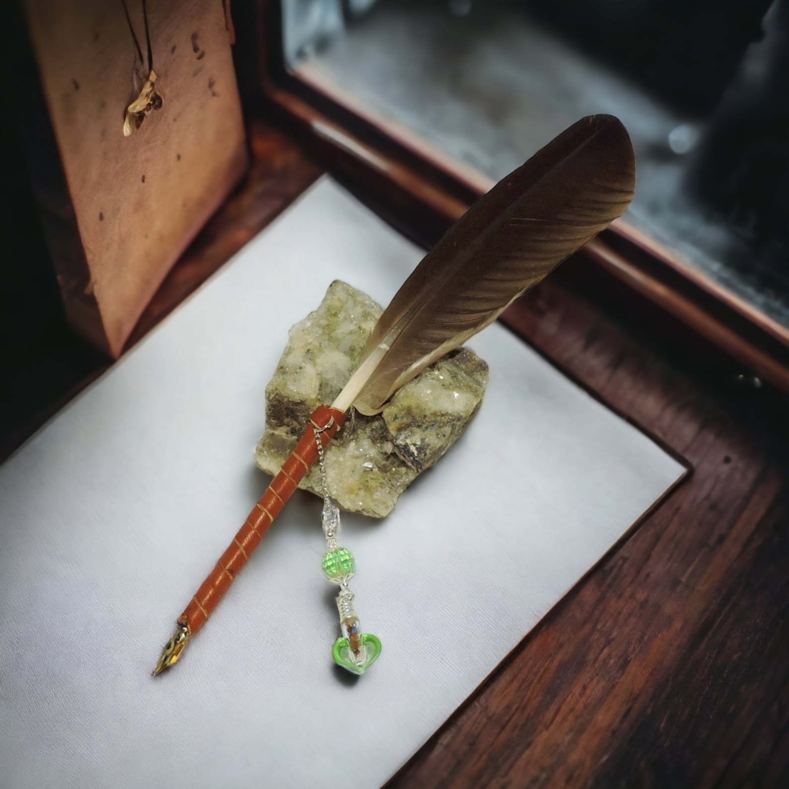 Goose Feather Quill Dip Pen Calligraphy Spell-writing Book of Shadows ...