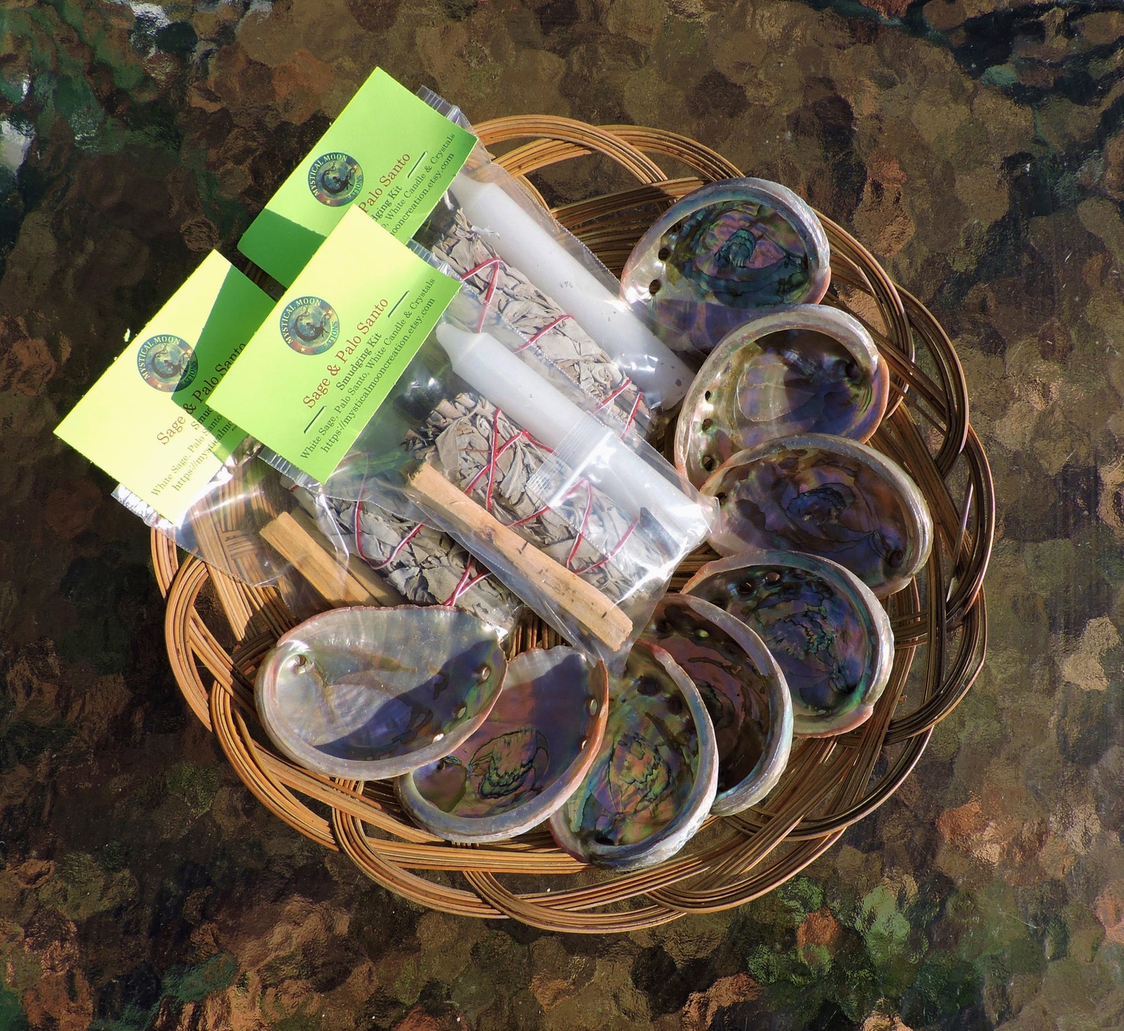 Smudge Kit Smudging Abalone Shell House Blessing Cleansing - Etsy