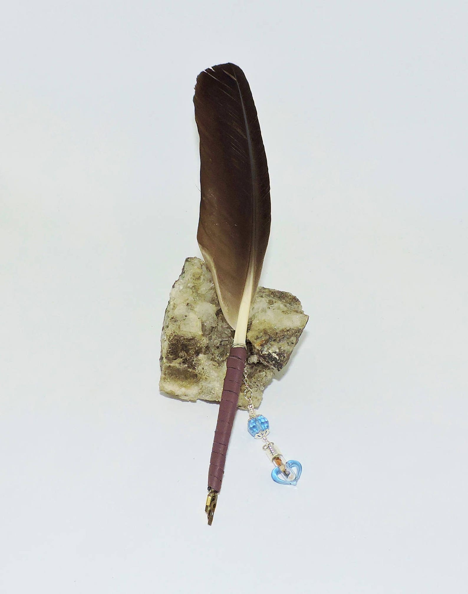 Goose Feather Quill Dip Pen Calligraphy SCA Journaling Love Letters Art ...