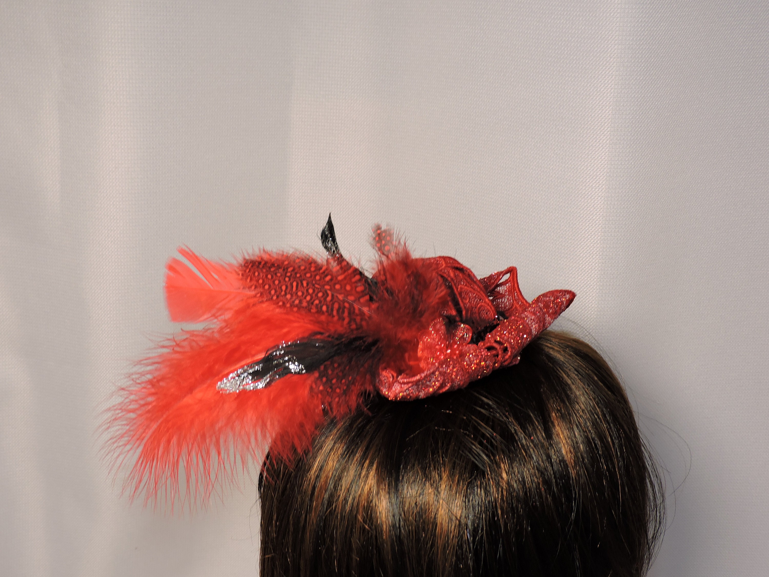 Red Mini Pirate Hat Tricorn freestanding lace gift | Etsy