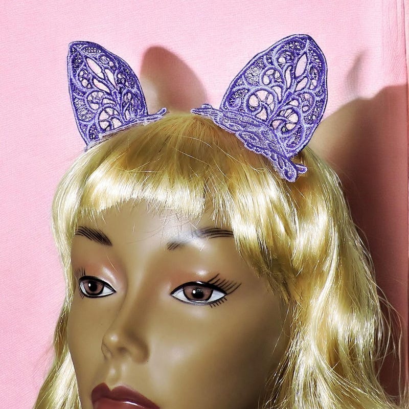 Lace Cat Ears - Etsy