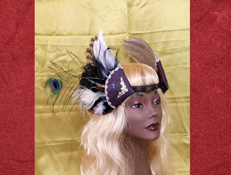 Valkyrie Winged Headdress Feather Crown Masquerade, Headband, Circlet ...