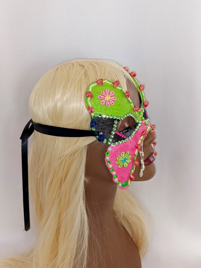 Spring Princess Masquerade Mask Mardi Gras Ball Venetian - Etsy