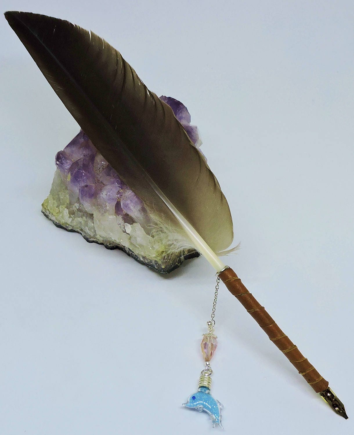 Goose Feather Quill Dip Pen Calligraphy Love Letters Spell-writing Book ...