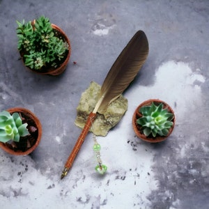 Goose Feather Quill Dip Pen Calligraphy Spell-writing Book of Shadows ...
