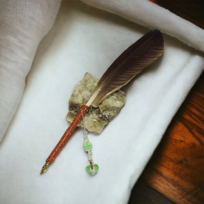 Goose Feather Quill Dip Pen Calligraphy Spell-writing Book of Shadows ...