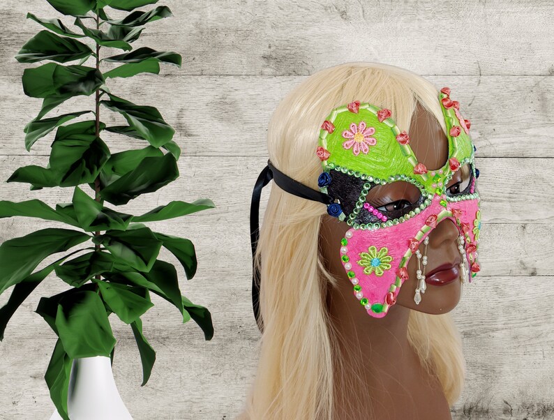 Spring Princess Masquerade Mask Mardi Gras Ball Venetian - Etsy