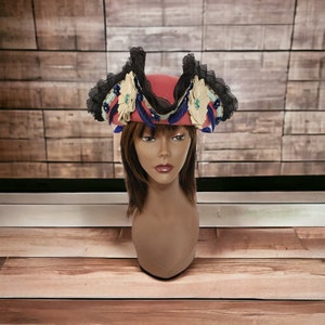 Fancy Pirate Tricorn Hat for Steampunk or Renaissance Costumes ...