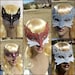 Custom Freestanding Lace Fox Mask Crystal Rhinestones Freestanding Lace ...