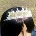 Custom Bachelorette Tiara Freestanding Lace Bachelorette Party Bridal ...
