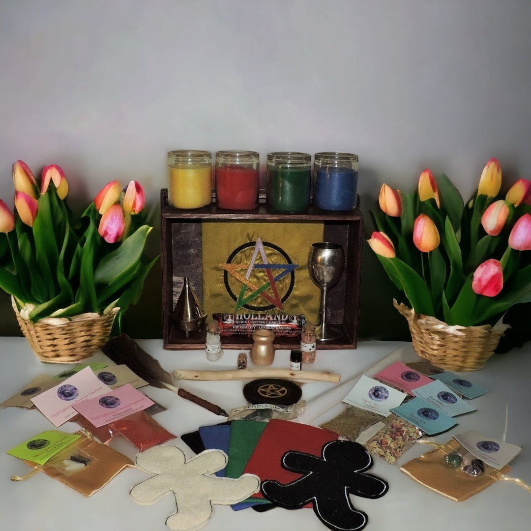 Beginner Witch Box Kit Wiccan Pagan Altar for White Magic Witchcraft ...