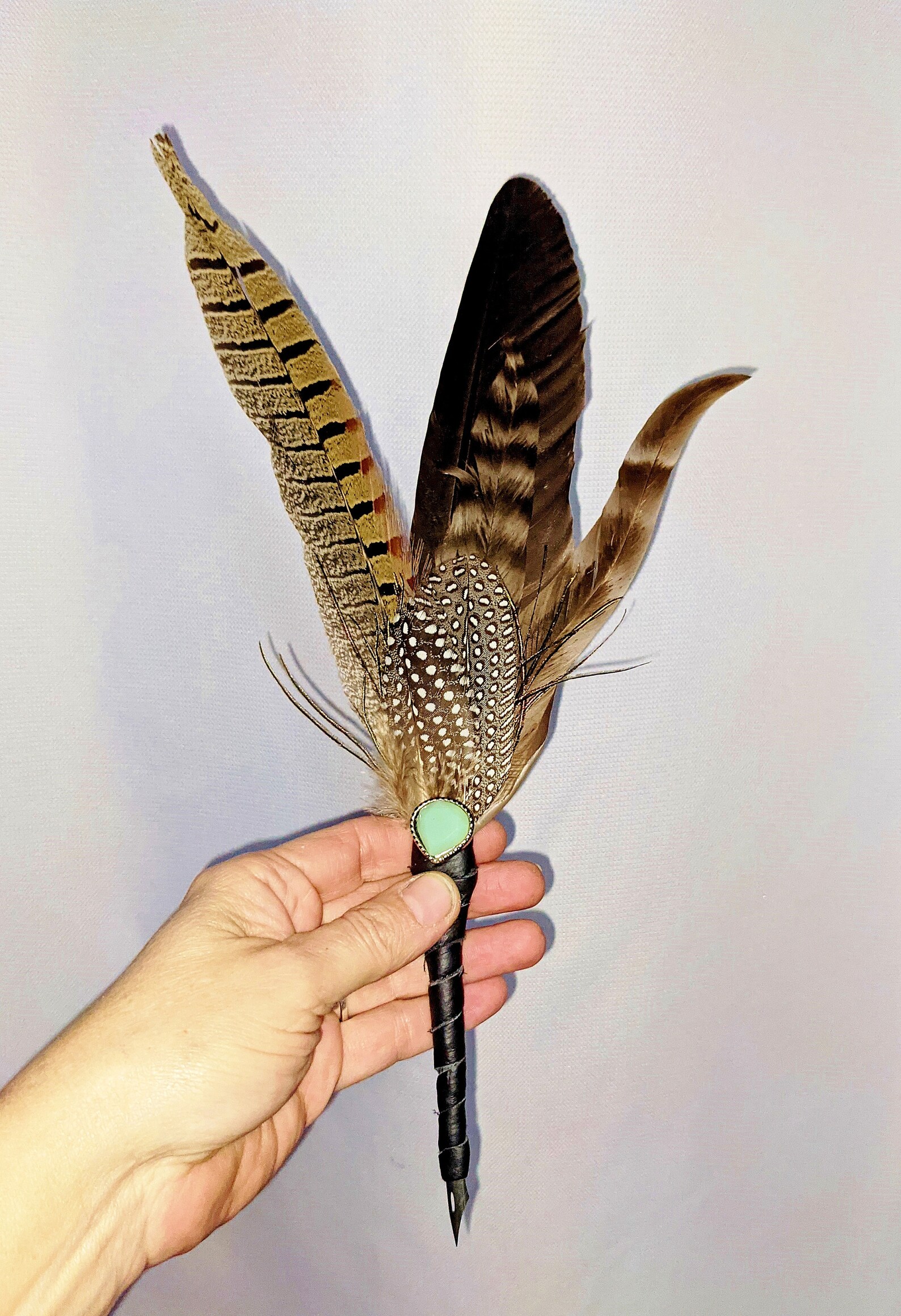 Brown Goose Feather Dip Pen Quill Calligraphy Journaling Love Letters ...