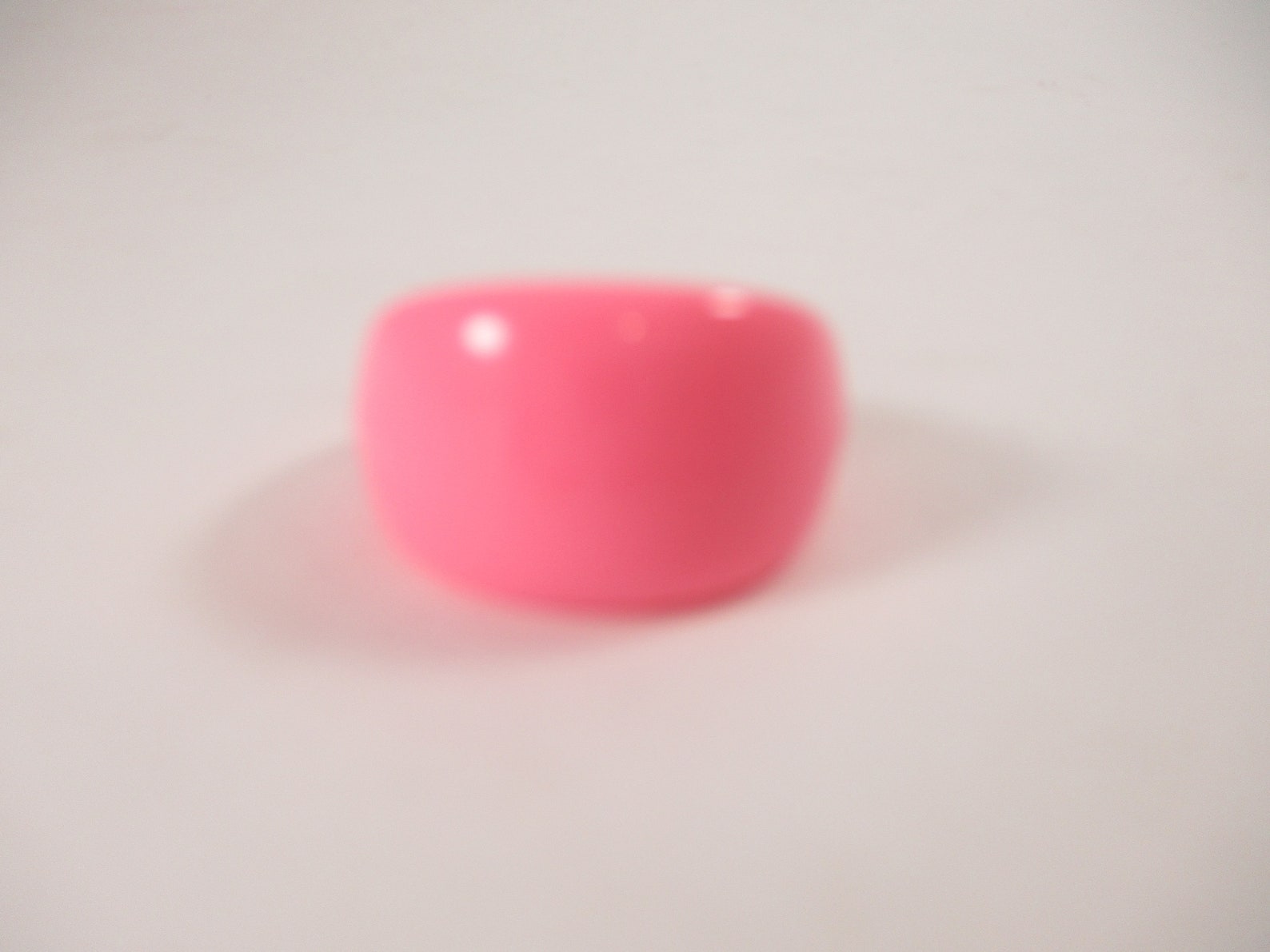 Chunky Bubblegum Pink Acrylic Ring 90s Retro Fashion - Etsy
