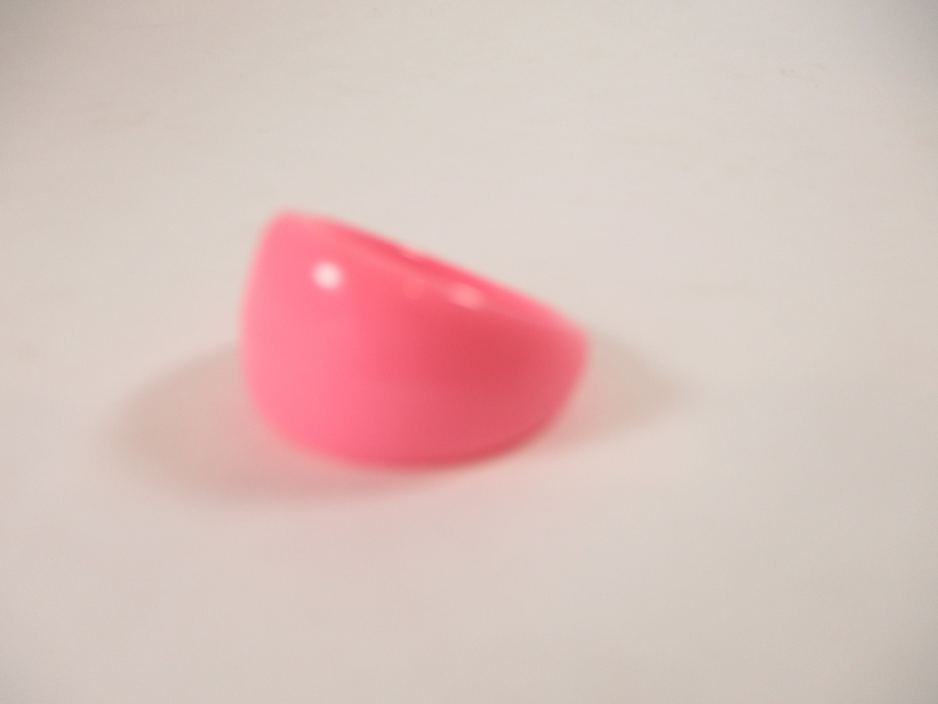 Chunky Bubblegum Pink Acrylic Ring 90s Retro Fashion - Etsy