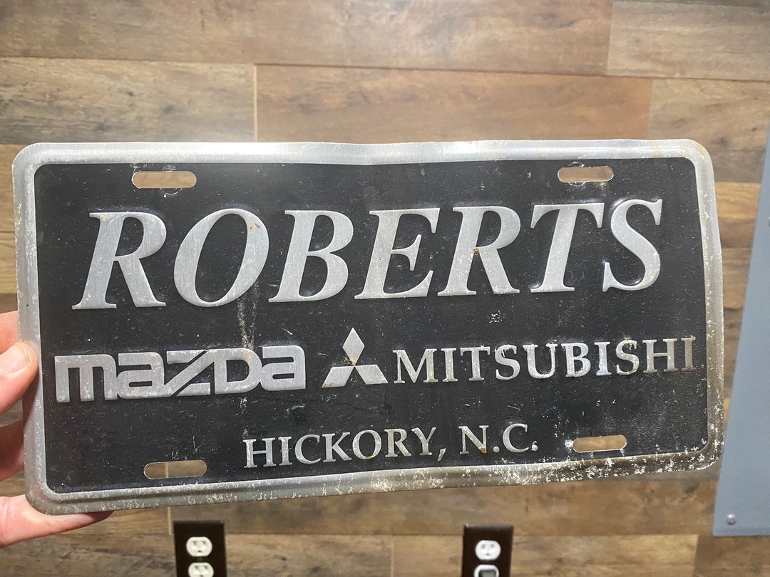 Auto Dealership Advertising Tag Roberts Mazda Mitsubishi Hickory NC - Etsy