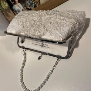 Custom Made Repurposed Wedding Dress Clutch: Heirloom Bridal Purse, in ...