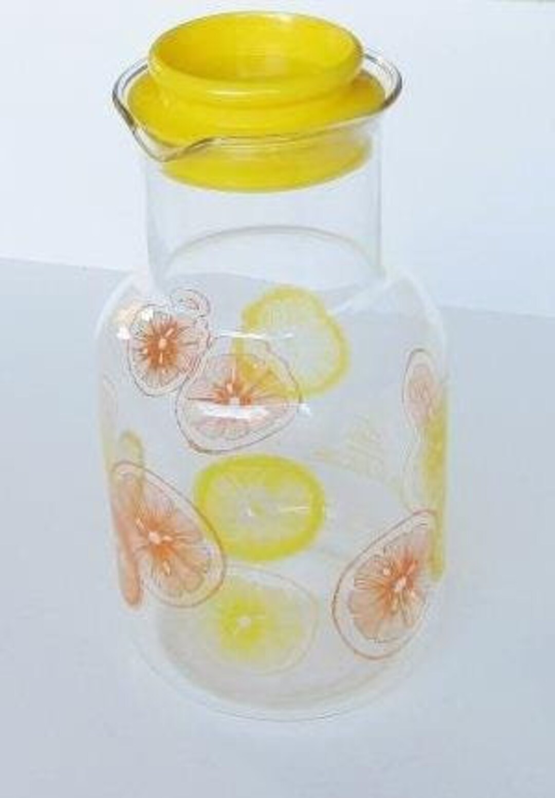 Pyrex Orange & Lemon Glass Decanter Carafe - Etsy