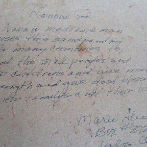 Navajo Rainbow God Sand Painting 8 X 8 Art Tile - Artist Signed - Etsy