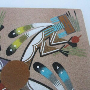 Navajo Rainbow God Sand Painting 8 X 8 Art Tile - Artist Signed - Etsy