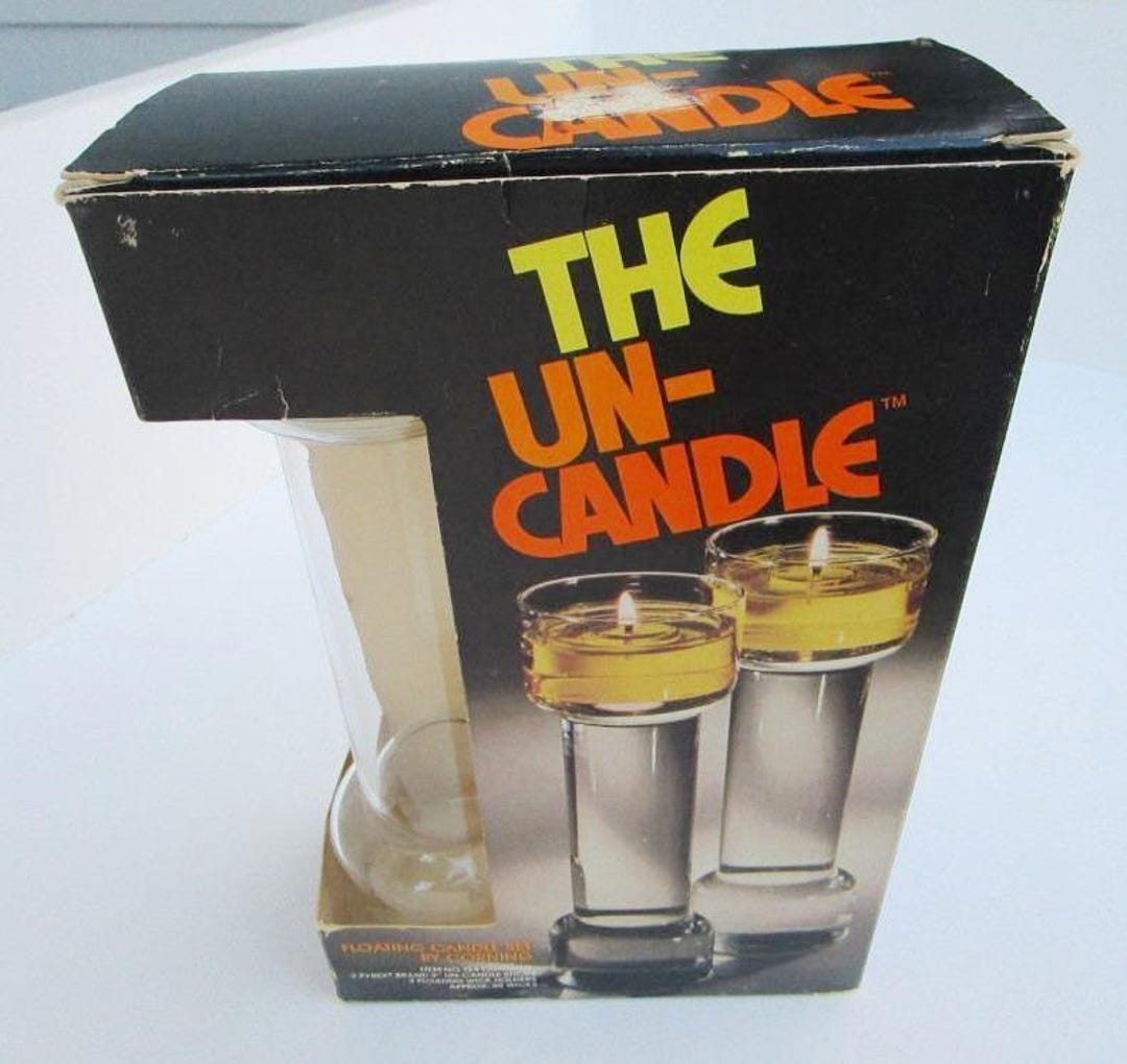 Retro Pyrex Un-candle Complete Set With Original Box - Set of 2 - Etsy