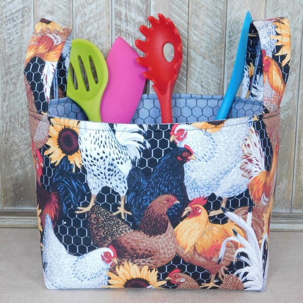 Rooster Basket - Etsy