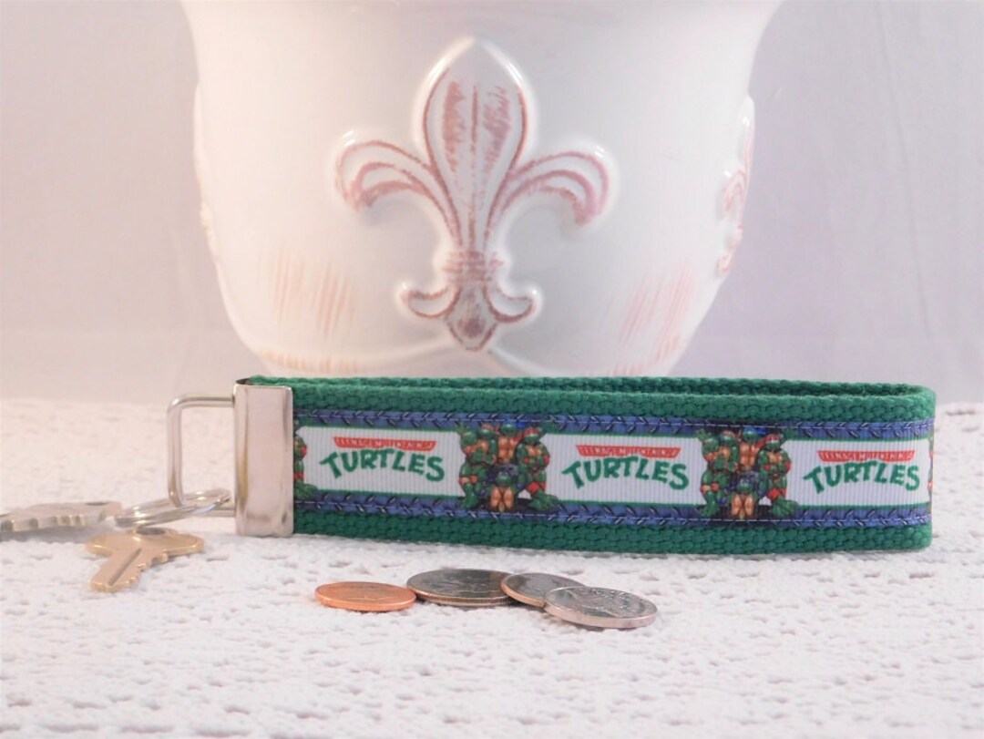 Keychain Wristlet Made With Teenage Mutant Ninja Turtle Ribbon - Etsy