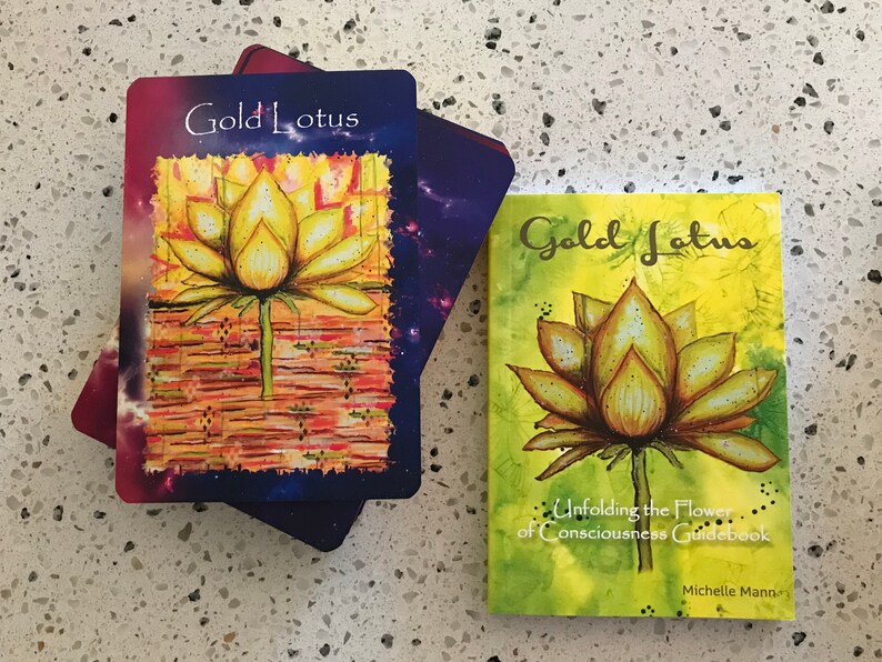 Gold Lotus Oracle Deck - Etsy Australia