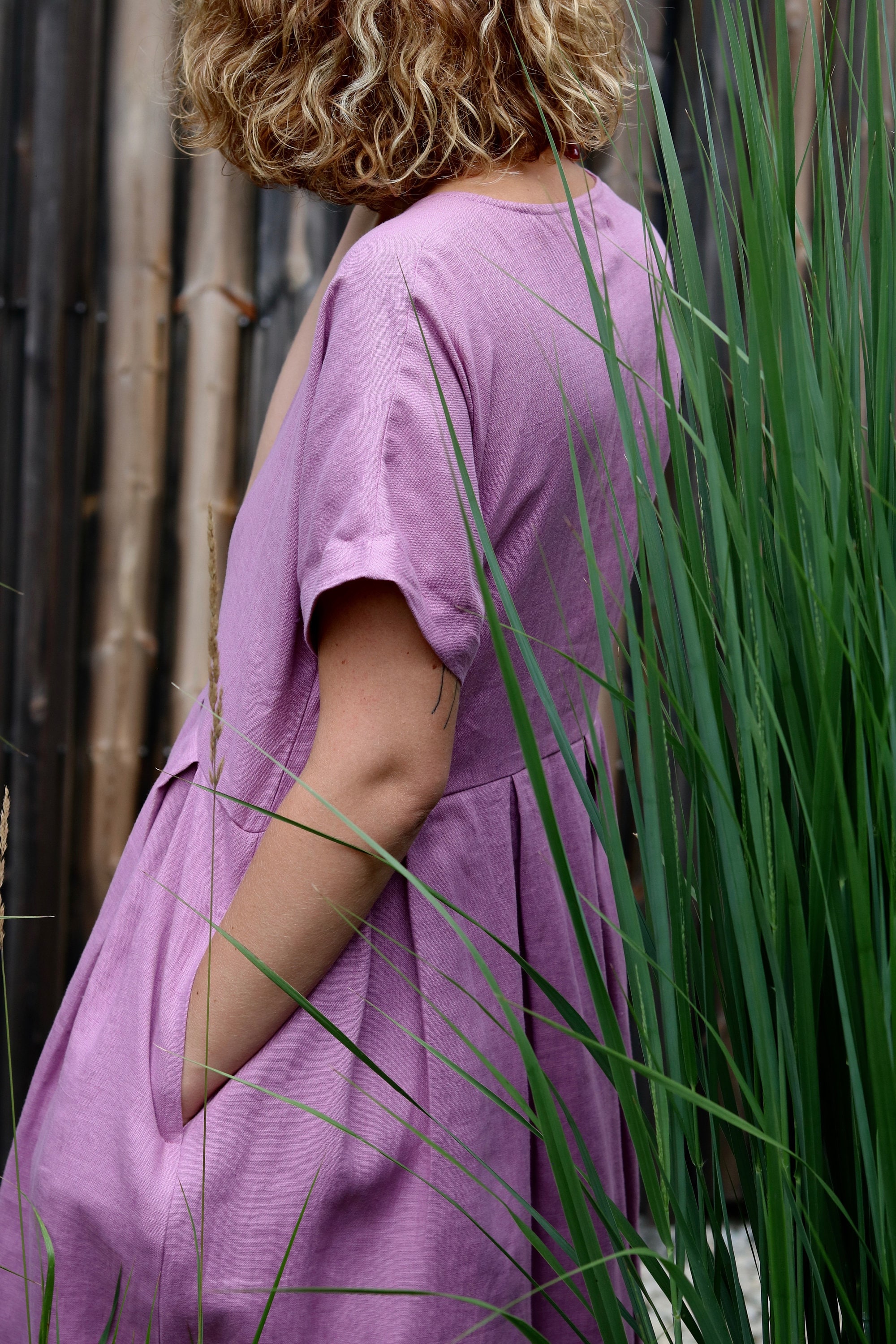 Button up Linen Dress/linen Summer Dress for Women/offon - Etsy Canada