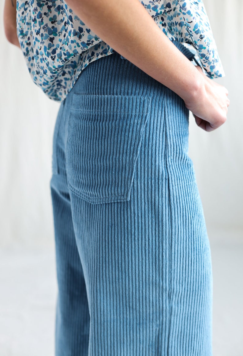 Wide Leg Cord Pants LUNA • OFFON CLOTHING - Etsy