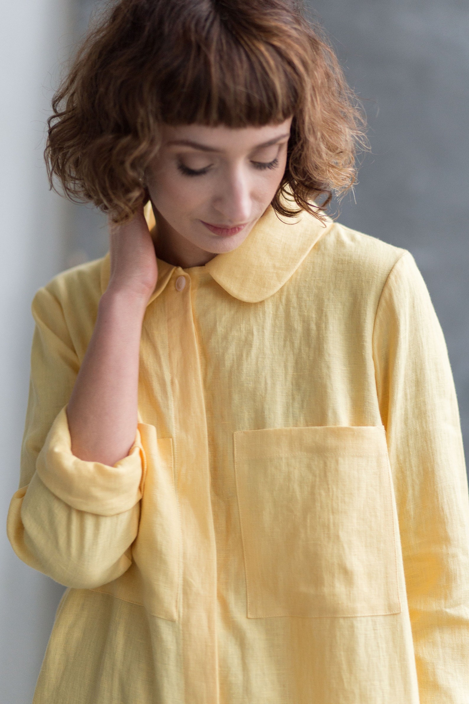 Linen Long Sleeve Summer Playsuit / Women Linen Jumpsuit - Etsy