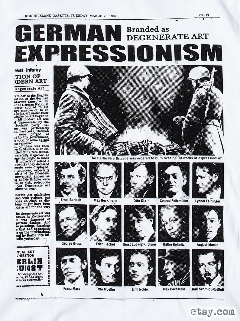 German Expressionism T-shirt - Etsy